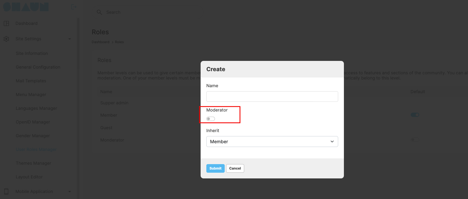 How to assign a member as community moderator? - ShaunSocial
